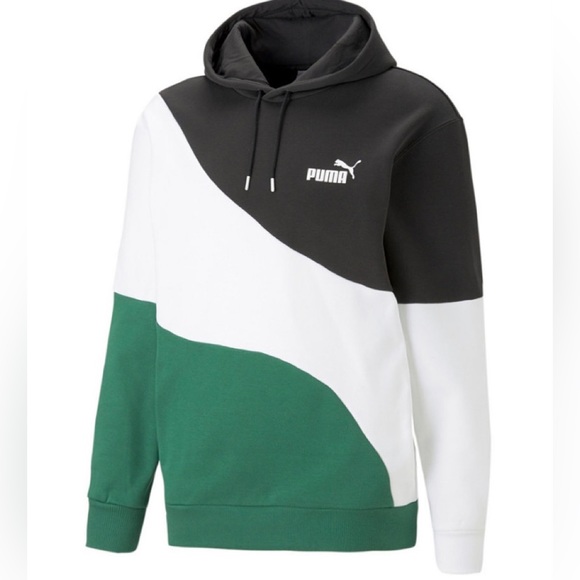 Puma | Shirts | Last One Puma Color Block Hooded Sweatshirt Hoodie ...